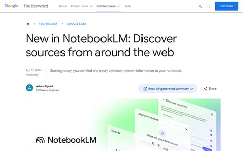 Notebooklm Discover Sources 最好的新ai工具站 Aifly Tools