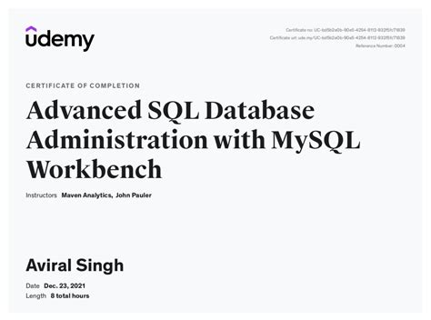 Database Administration Udemy Udemycourse Sql Mysql