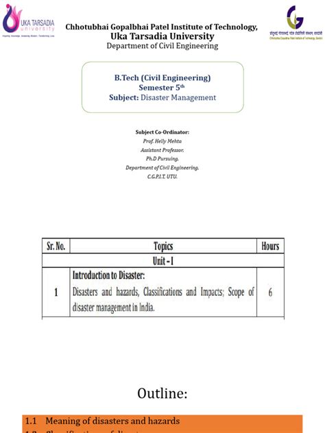 Dm Unit I Intro Pdf Natural Disasters Emergency Management