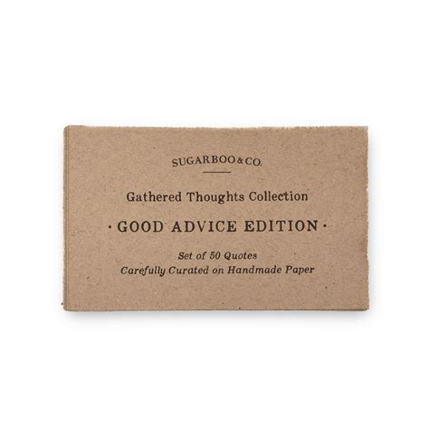 50 Gathered Thoughts Of Good Advice On Handmade Paper Sugarboo And Co
