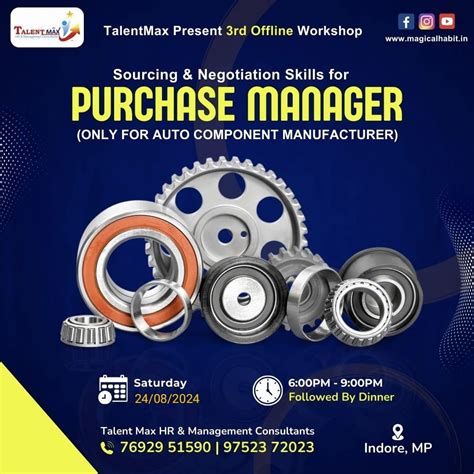 Procurement Negotiationskills Autocomponents Sourcing Purchasemanagers