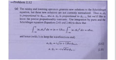 B Use Equation 2 52 To Determine The Normalization