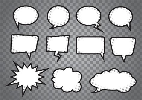 Cartoon Speech Bubble Vector Art Icons And Graphics For Free Download