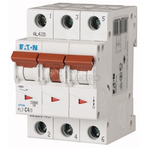 Jistič Eaton Pl7 4 3 B 4a Pl7 B4 3 116709 Kandv Elektro A S