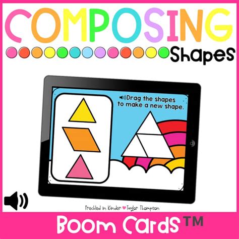 Composing Shapes Building 2d 3d Pattern Blocks Boom Cards Kindergarten 1st Grade