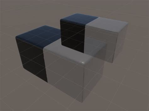 translucent and opaque material for the same object r unity