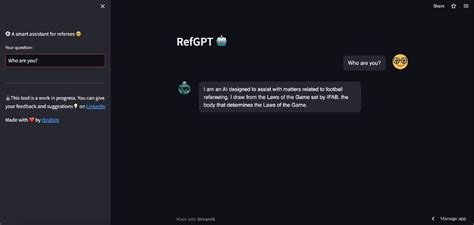 Ibrahim Saidi On Linkedin Ai Openai Chatgpt Streamlit Machinelearning Football Technology