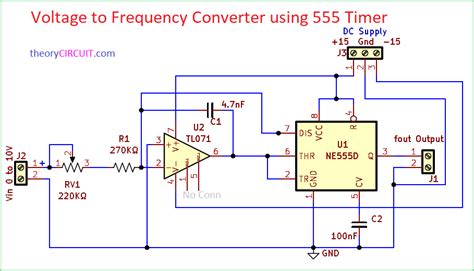 Voltage To Frequency Converter Using 555 Timer