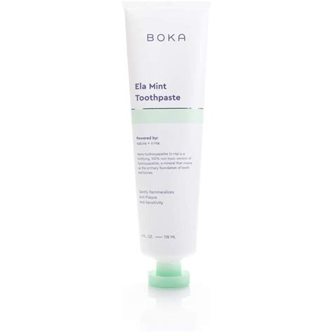 Boka Ela Mint Toothpaste Without Fluoride 113 G 4 Oz