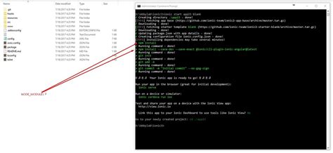 Ionic Start App Blank Does Not Create The Folder Node Modules Ionic V Ionic Forum