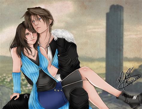 Final Fantasy Squall And Rinoa Kiss