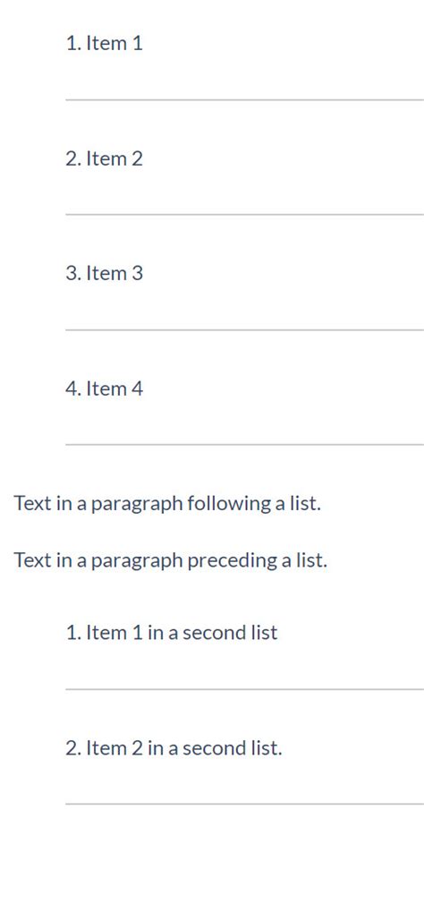 Format Numbered List Spacing And Borders KnowledgeOwl Support Format Numbered List Spacing And Borders KnowledgeOwl Support