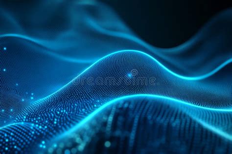 Abstract Blue Digital Wave Background Stock Illustration Illustration Of Representing Modern
