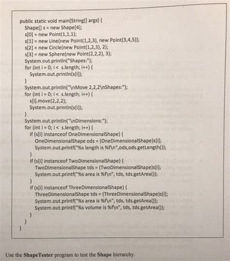 Solved 1 Write An Inheritance Hierarchy For Classes Of