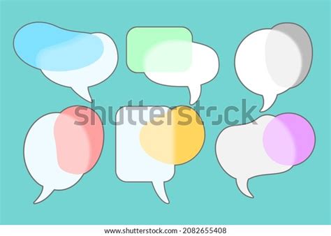 Chat Bubble Text Frame Message Box Stock Vector Royalty Free