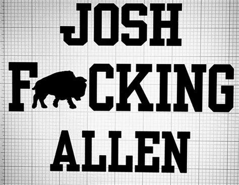 Josh Allen Decal Etsy