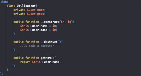 encapsulation et visibilité des propriétés et méthodes php pierre giraud