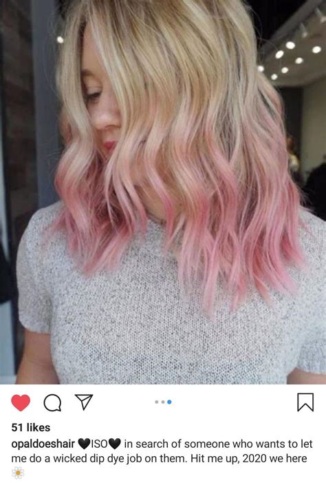 Dip Dye Hair Pink