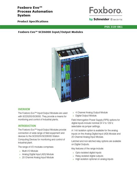 Scd6000 Io Specification Pss 31h 8k1 Pdf Relay Programmable