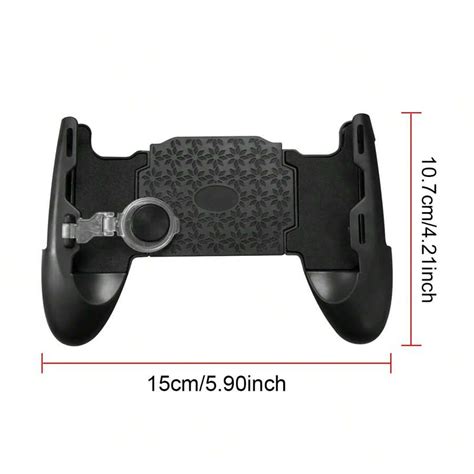 1pc 3 In 1 Gamepad Auxiliary Handle With Stand And Joystick For Mobile