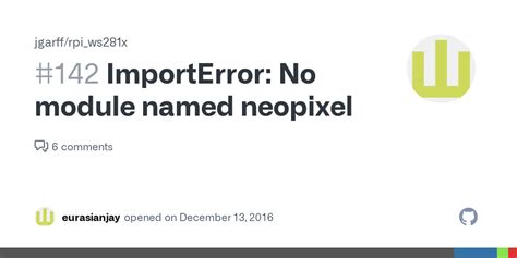 Importerror No Module Named Neopixel · Issue 142 · Jgarffrpiws281x · Github