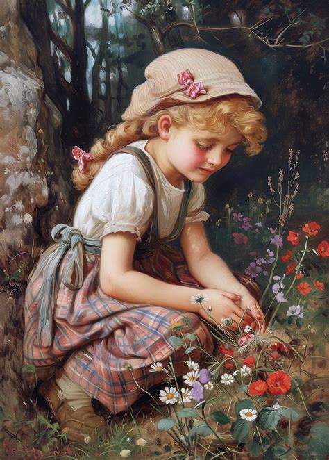 Download Ai Generated Nature Girl Royalty Free Stock Illustration