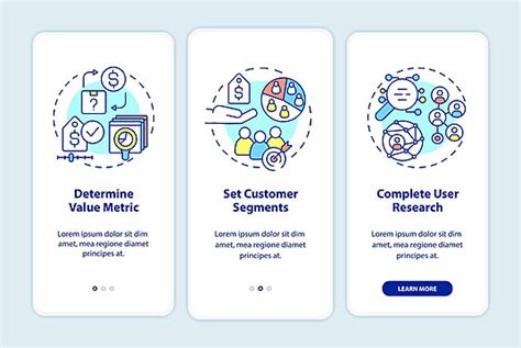 Creating Leaders Onboarding Mobile App Screen Mockup Development Line
