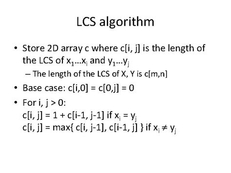 algorithms lecture 11 string matching problems longest common