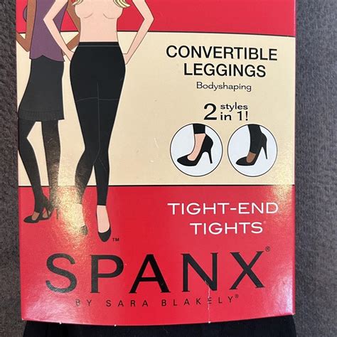Spanx Black Convertible Bodyshaping Leggings 2 Depop