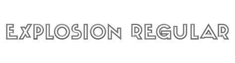 Explosion Regular Font