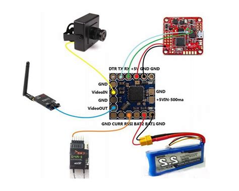 Micro Minim OSD For Racing F Naze Flight Contr