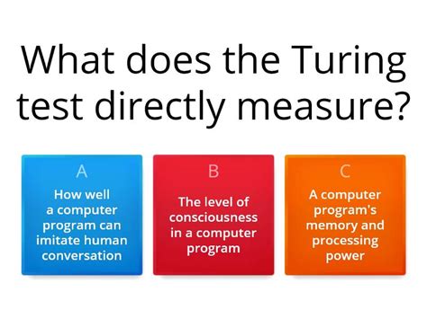 The Turing Test Can A Computer Pass For A Human Questionário