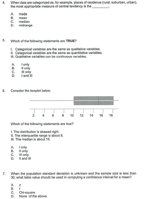 Solved 4 When Data Are Categorized As For Example Places