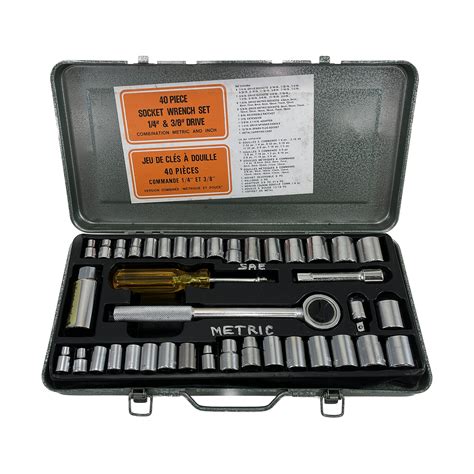 40 Piece Socket Wrench Set Otl Webstore