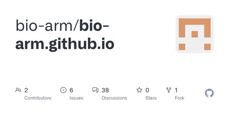 GitHub Bio Arm Bio Arm Github Io
