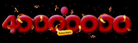 40000000명의 팔로워가 있는 배너는 3d 레드 풍선과 다채로운 색종이로 되어 주셔서 감사합니다 소셜 미디어 40m 팔로워 를위한 벡터 일러스트 3d 번호 감사 구독자를