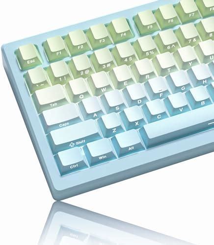 Womier Keyboard Keycaps Clear Pink Keycaps 60 65 75 100