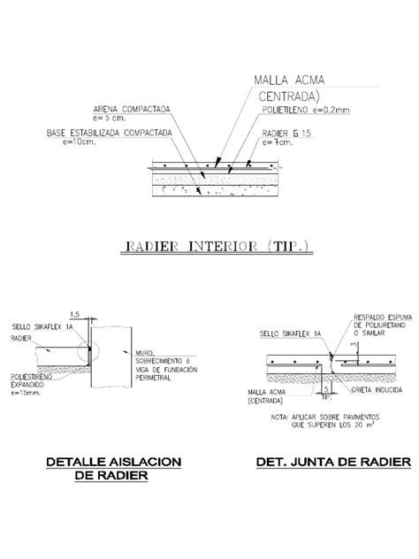 Detalle Radier Pdf Pdf