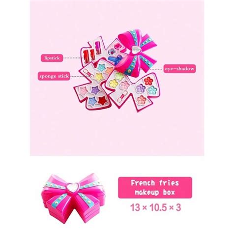 خرید پک لوازم آرایشی بچه گانه سه طبقه مدل پاپیون