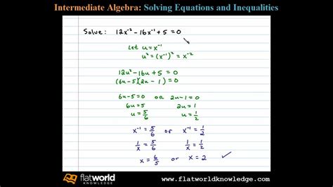 solve each equation by making an appropriate substitution tessshebaylo