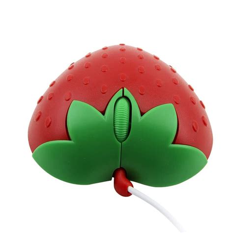 Wired Mouse Cute Strawberry Small Computer Mouse For Laptop Small Size Pocket Ebay