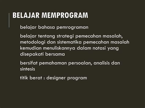 Belajar Pengantar Algoritma Dan Struktur Data Ppt