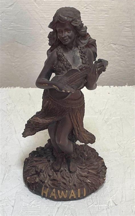 Vintage Hula Girl Ancient Hawaii Tiki Aloha Bronze Etsy
