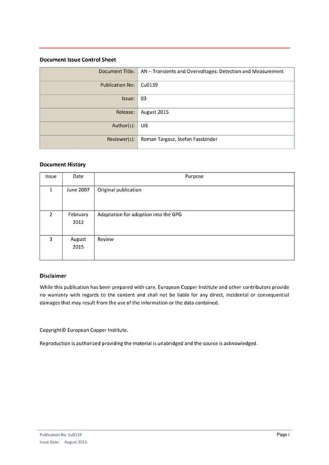 Transient Overvoltages And Currents Detection And Measurement Pdf