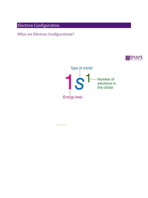 Electron Configuration Explain Pdf Electron Configuration Atomic Orbital