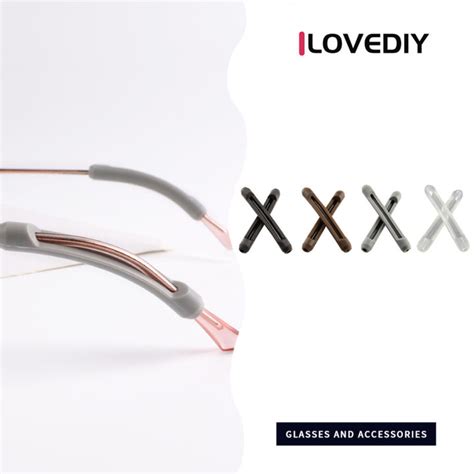Ilovediy Glasses Ear Hooks Holder Anti Slip Silicone Grips Eyeglasses