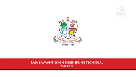 Raja Balwant Singh Engineering Technical Campus Invited Applications From Eligible Candidates