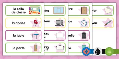 French Classroom Objects