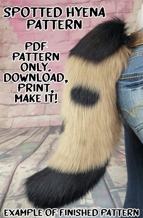 Diy Hyena Tail Bundle Pdf Pattern Pinkus Ko Fi Shop