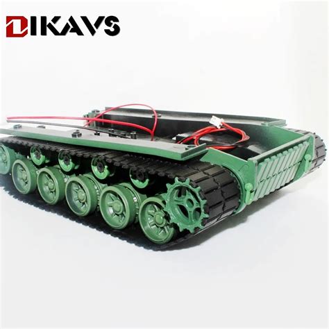 Shock Absorbing Robot Tank Chassis Tracked Vehicle With Suspension Damping Economy For Arduino
